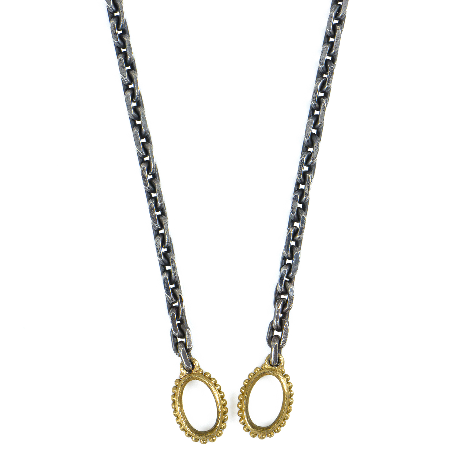 Medium Rectangle Link Padlock Open End Chain – Silverado Gallery