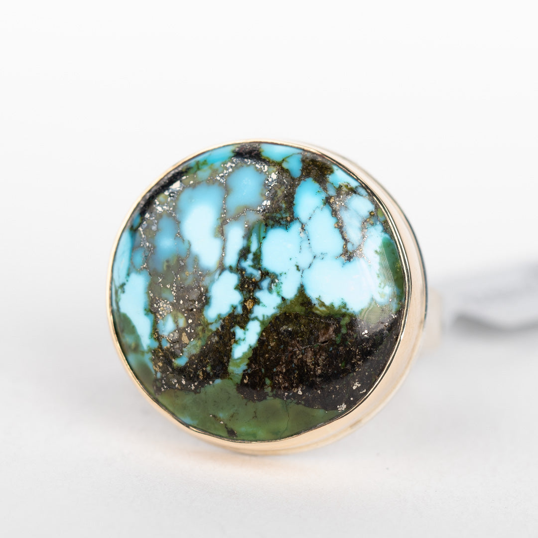 Trunk Show Kingman Turquoise Ring – Silverado Gallery