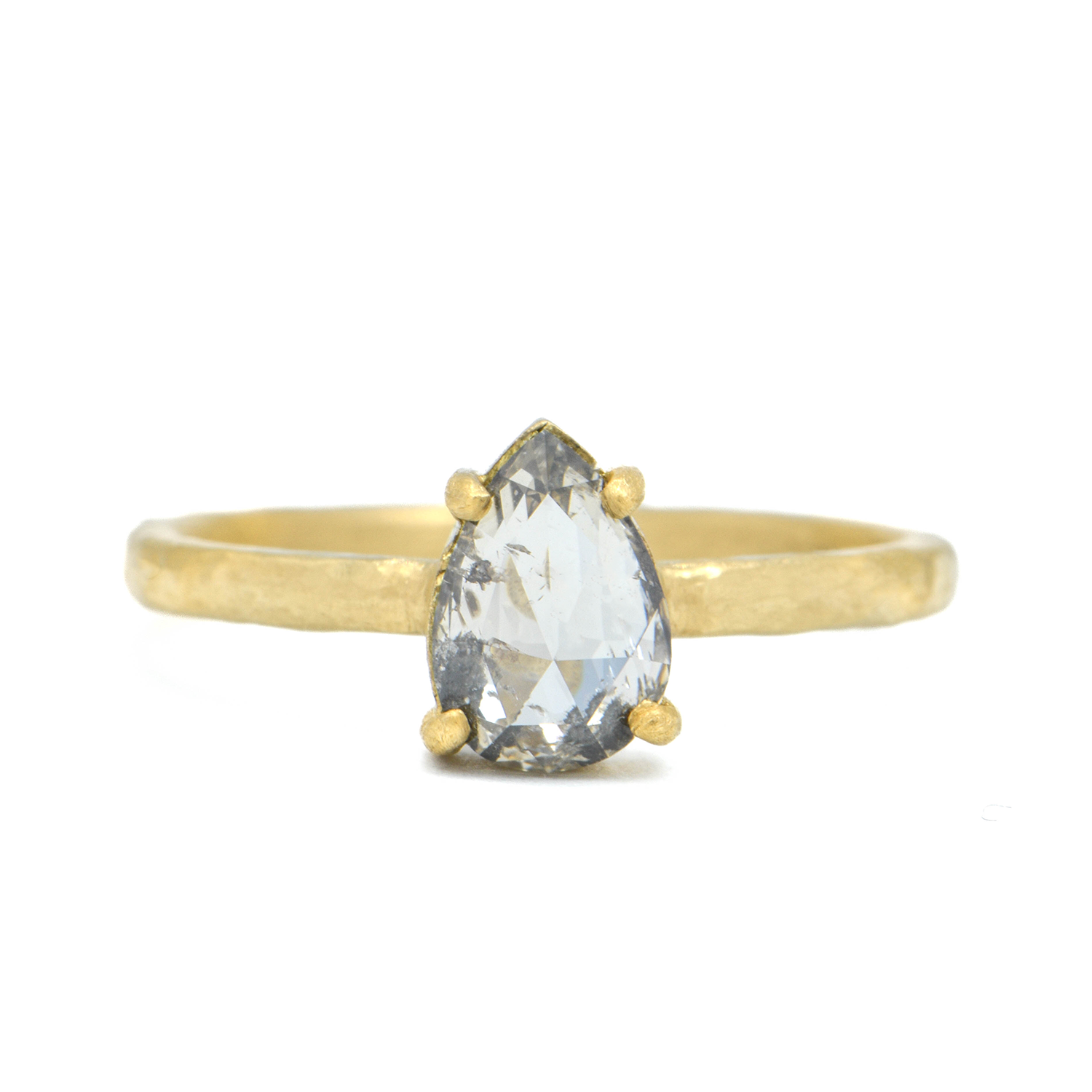 Grey Pear Diamond Ring – Silverado Gallery