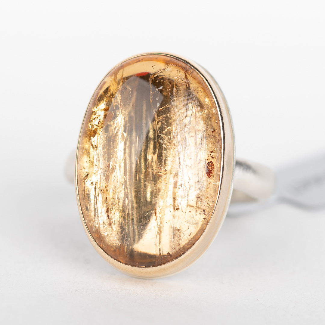 Trunk Show Oval Imperial Topaz Ring – Silverado Gallery