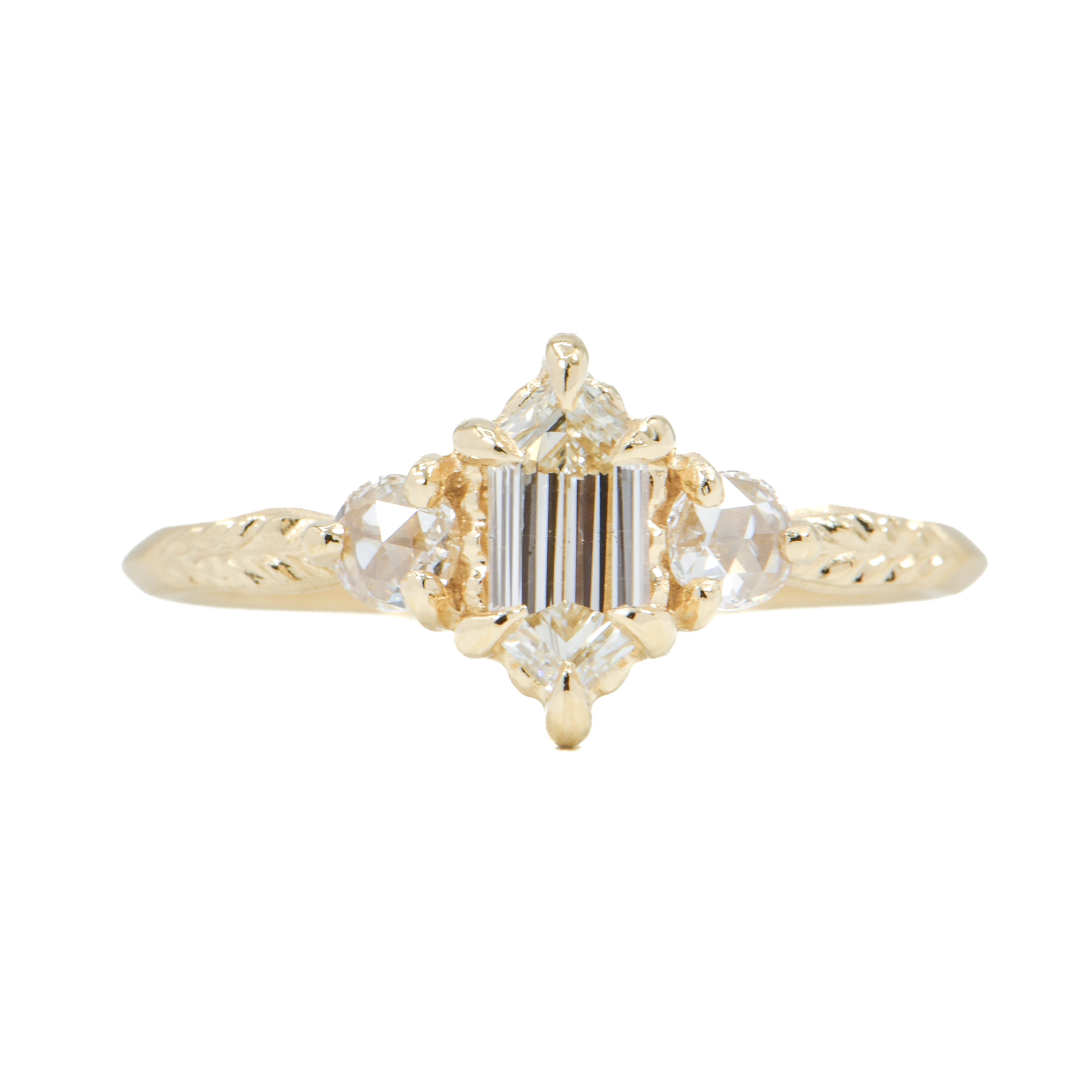Hexagon Diamond Ring – Silverado Gallery