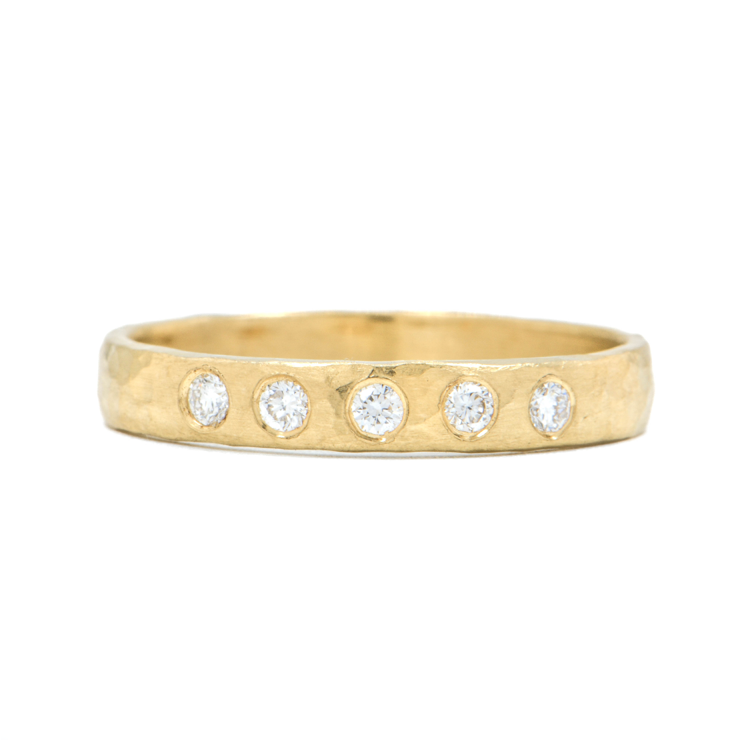 5 Diamond Hammered Band – Silverado Gallery