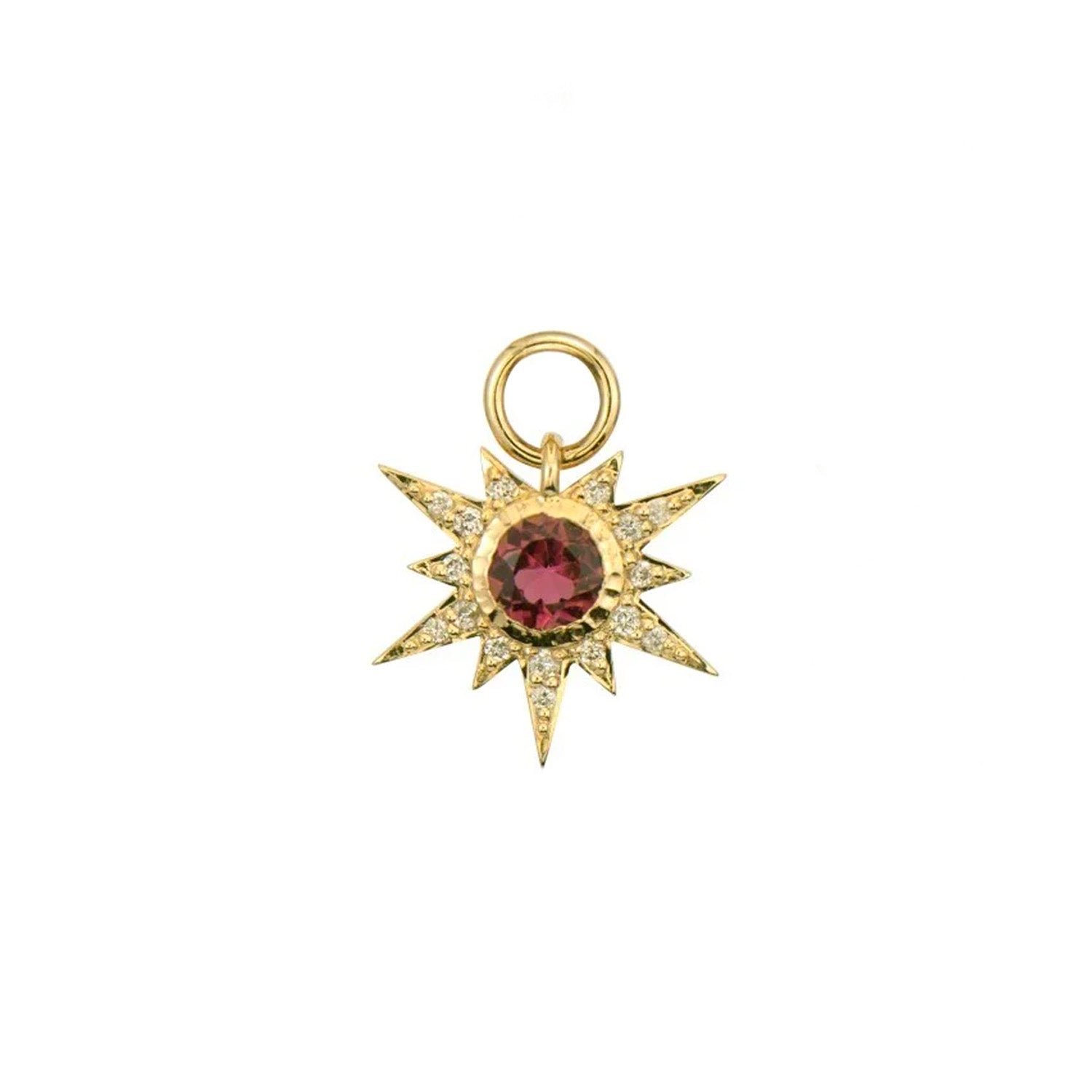 Tiny Love Explosion Tourmaline Charm – Silverado Gallery