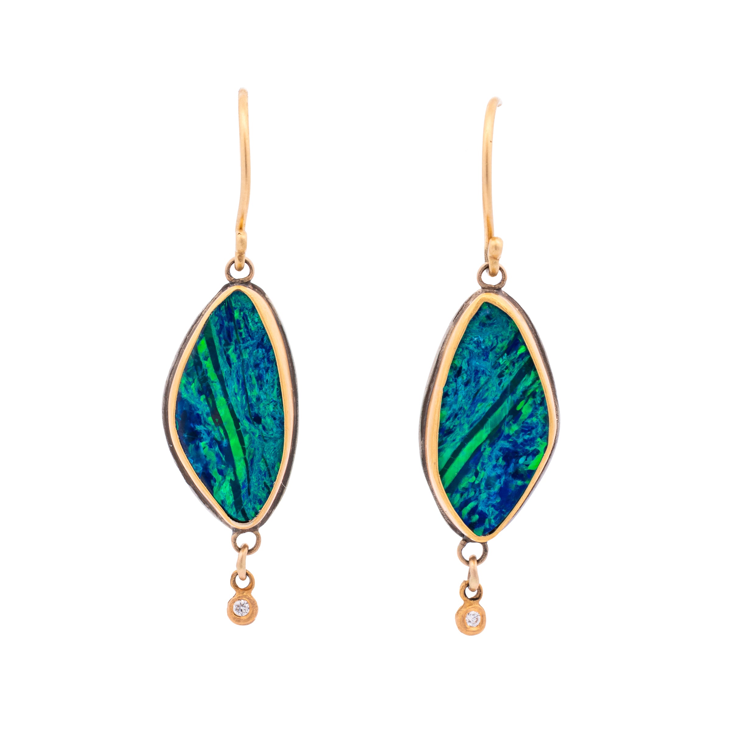 Australian Opal Drop Earrings – Silverado Gallery