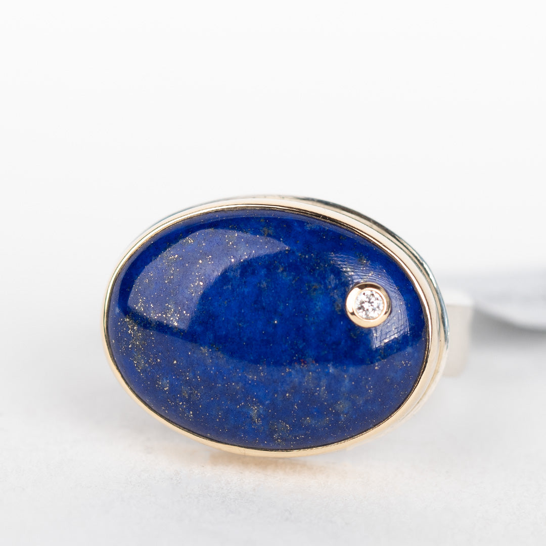 Trunk Show Lapis + Diamond Ring – Silverado Gallery