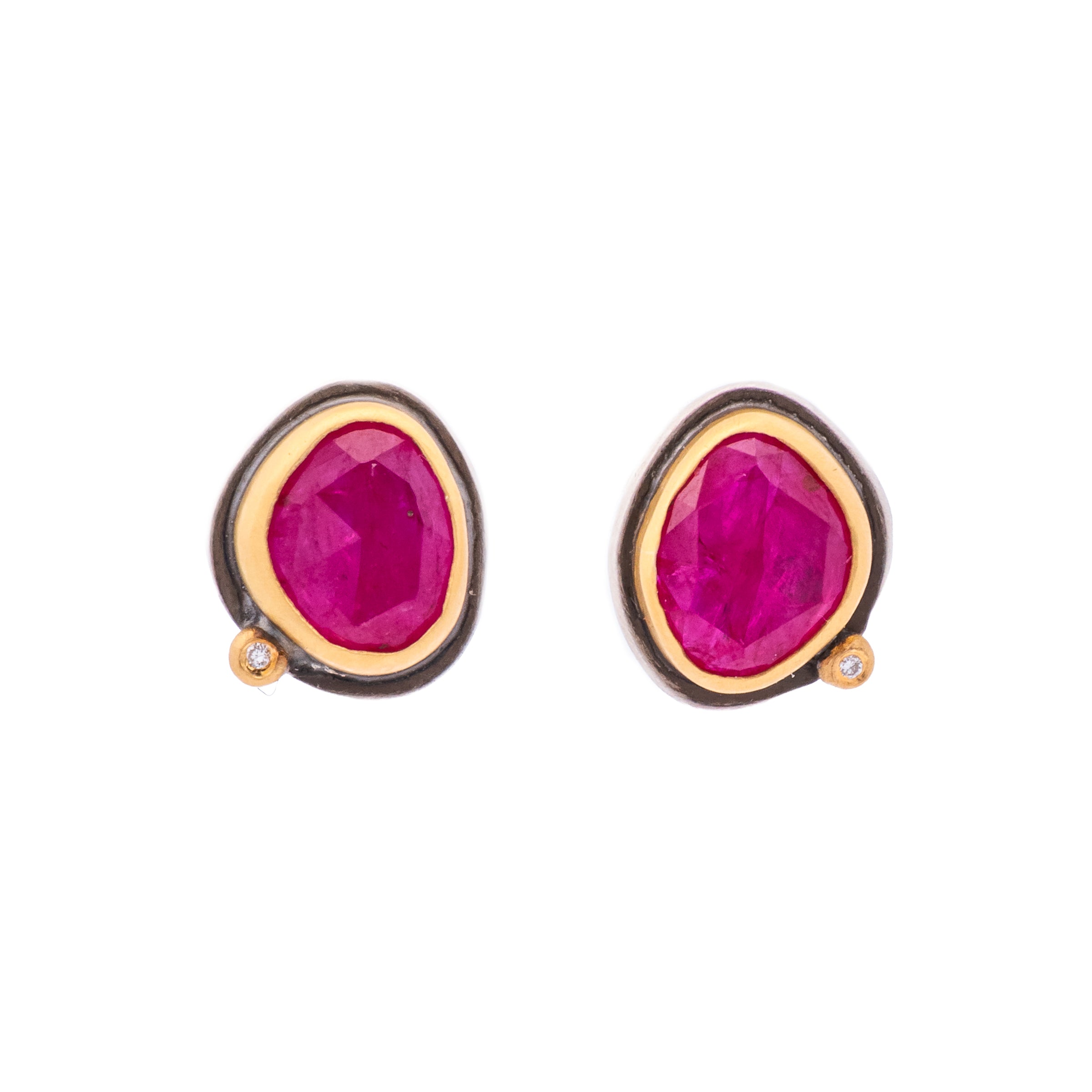Ruby Post Earrings – Silverado Gallery