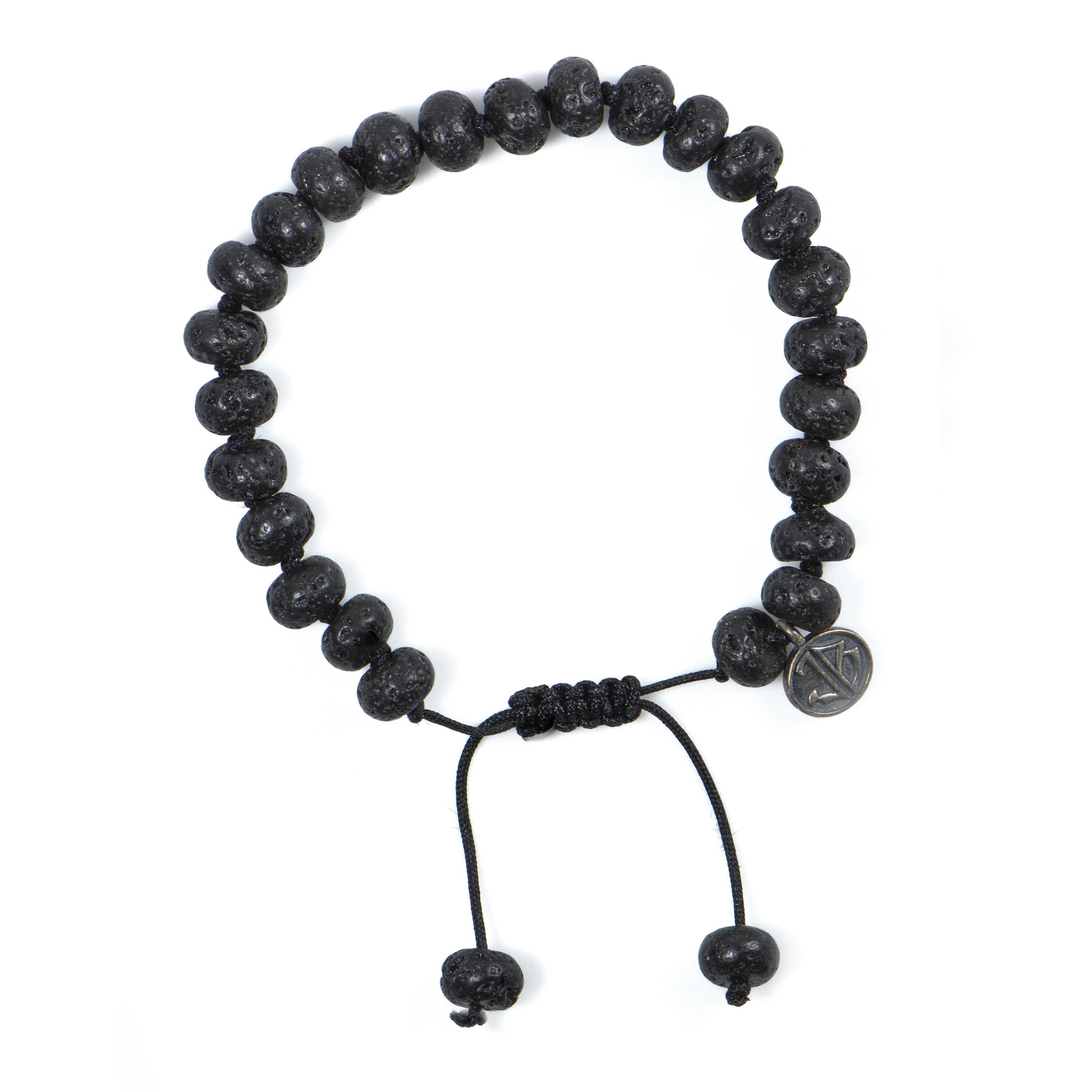 8mm Black Lava Rock Bracelet – Silverado Gallery